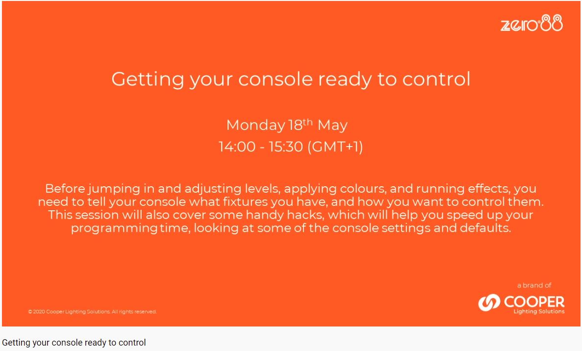 FLXS24 & FLXS48 Training Videos – Theatre Lighting Workshops